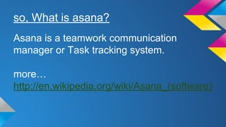 Asana necessary introduction | PDF