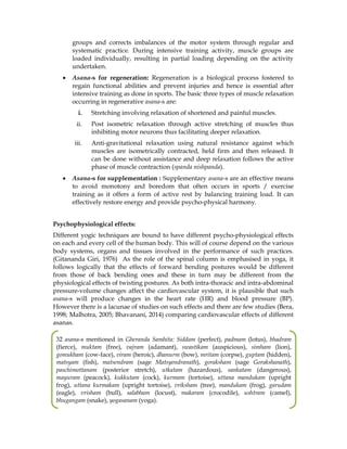 Psychophysiology of Yoga Postures: Ancient and Modern Perspectives of ...
