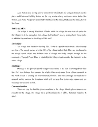 Asan kala feild immersion | PDF