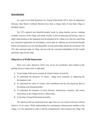 Asan kala feild immersion | PDF