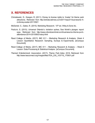 IMC 611 - Market Research & Analysis | The Walt Disney Company | DOCX