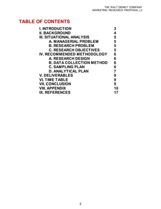 IMC 611 - Market Research & Analysis | The Walt Disney Company | DOCX
