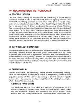 IMC 611 - Market Research & Analysis | The Walt Disney Company | DOCX