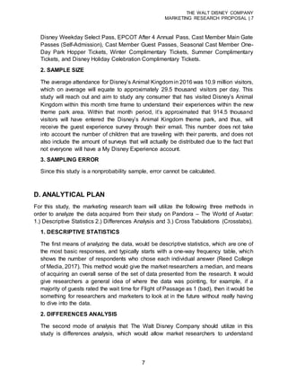 IMC 611 - Market Research & Analysis | The Walt Disney Company | DOCX