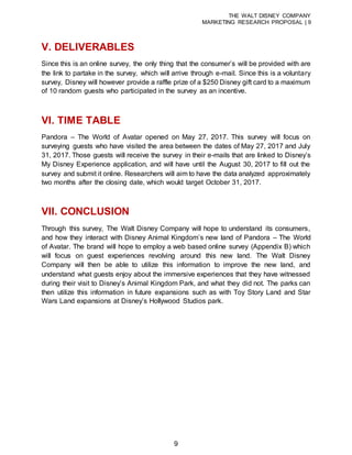 IMC 611 - Market Research & Analysis | The Walt Disney Company | DOCX