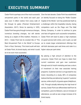 IMC 613 - Cedar Point Brand Audit | PDF