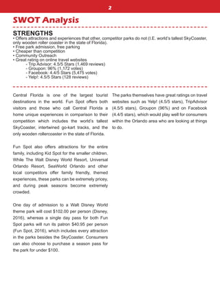 FUNSPOT THEME PARKS | IMC 615 - Creative Strategy & Execution | PDF