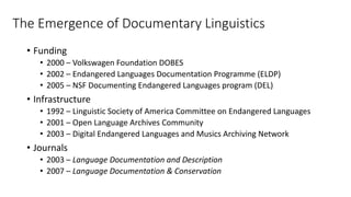 Language Documentation and Conservation in Oceania | PPT
