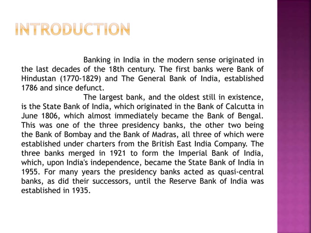 Indian banking structure | PPTX