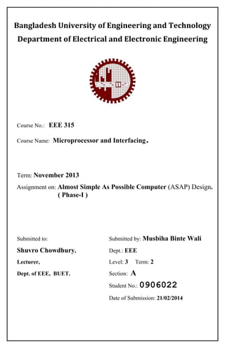 ASAP-13 scheme (phase I) submitted by 0906022 | PDF