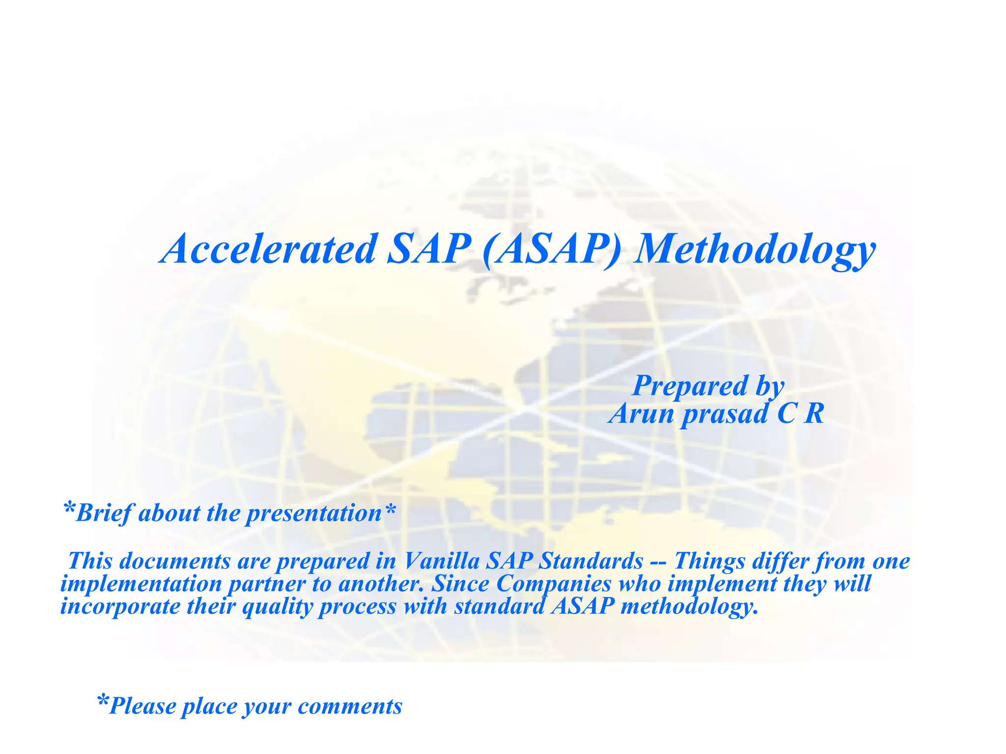 ASAP Methodology | PPT