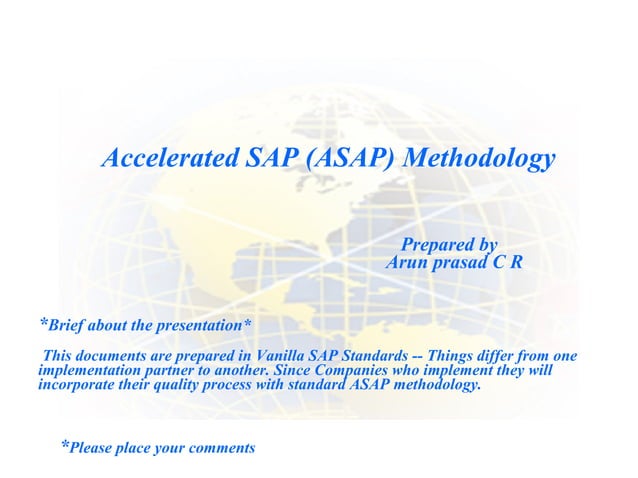ASAP Methodology | PPT