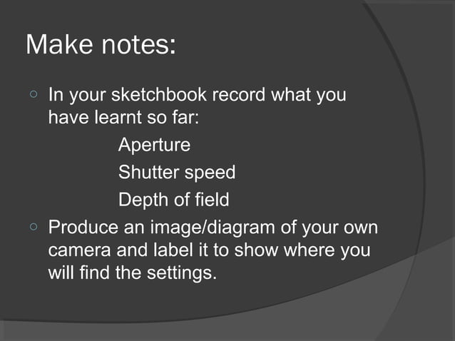 Photography: As aperture shutter speed depth of field | PPT