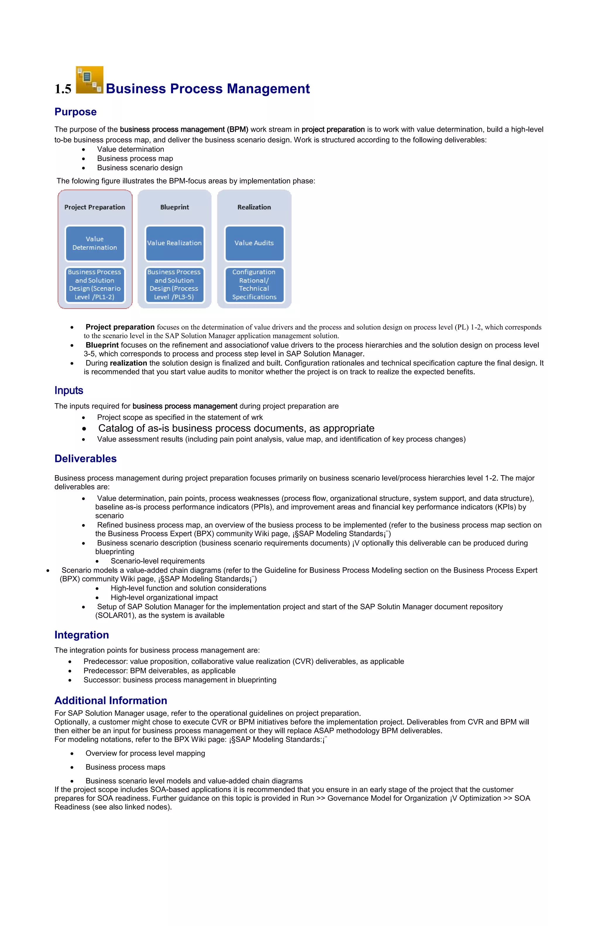 Asap methodology 1st phase- project preparation | PDF