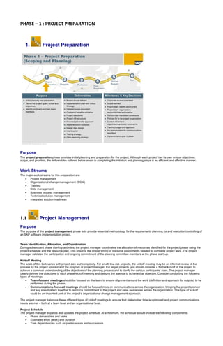 Asap methodology 1st phase- project preparation | PDF