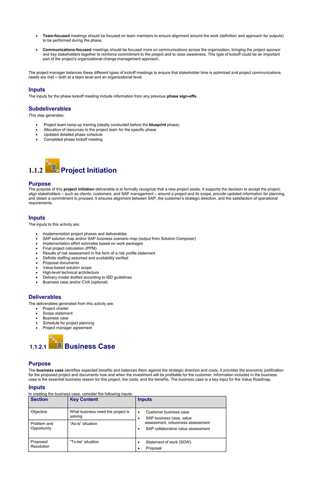 Asap methodology 1st phase- project preparation | PDF