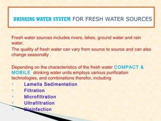 Compact and Mobile Water Treatment Plant | PPT