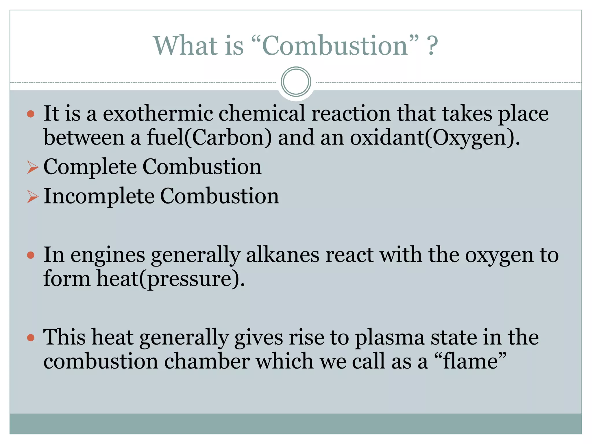 Combustion in engines | PPT