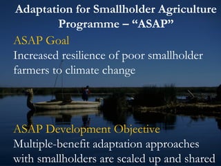 A Results Framework for Smallholder Adaptation - the ASAP initiative | PPT