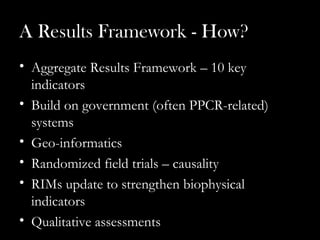 A Results Framework for Smallholder Adaptation - the ASAP initiative | PPT
