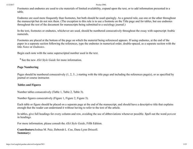ASA Format by Purdue Owl | PDF
