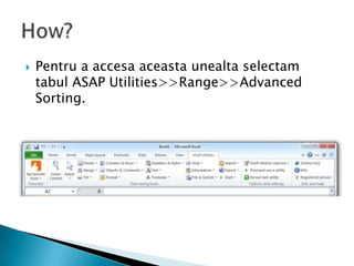 Asap utilities advanced sorting | PPTX