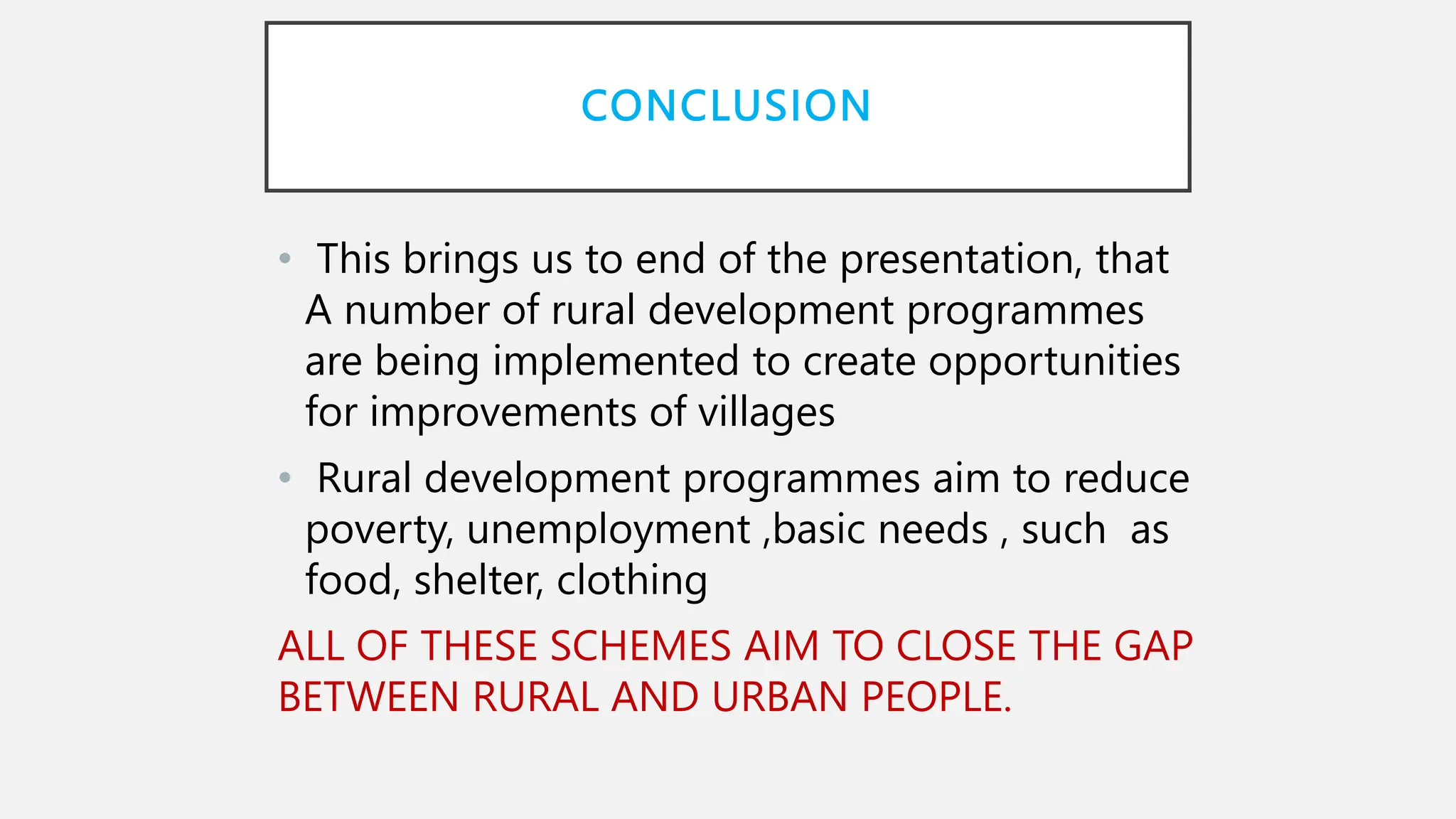 Rural development programs | PPTX