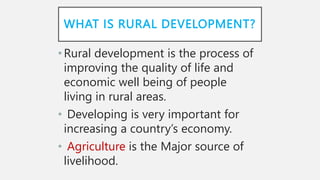 Rural development programs | PPTX