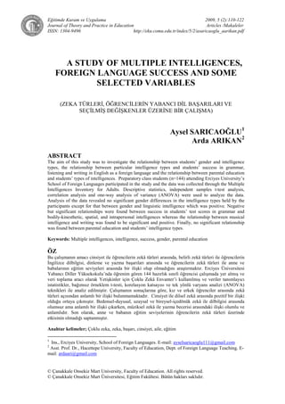 Asaricaoglu aarikan | PDF