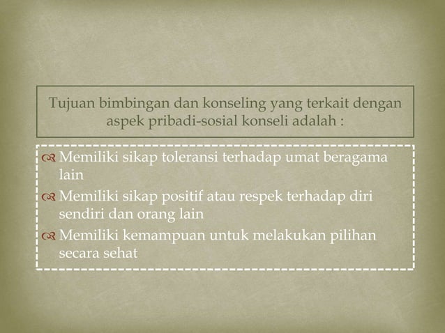 Ppt Tujuan dan Asas-asas BK | PPTX