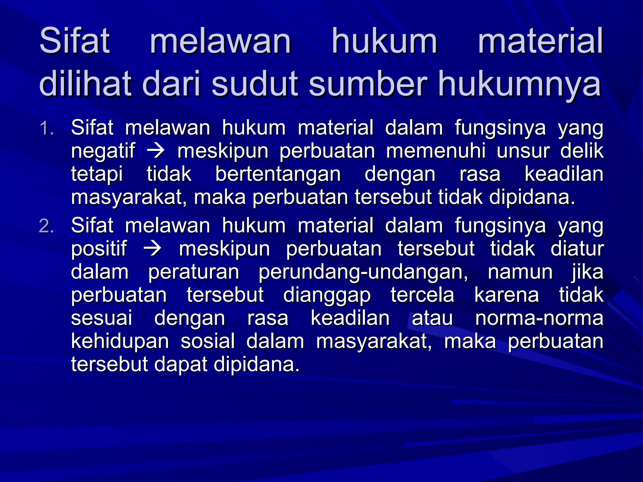 Asas Asas Hukum Pidana | PPT