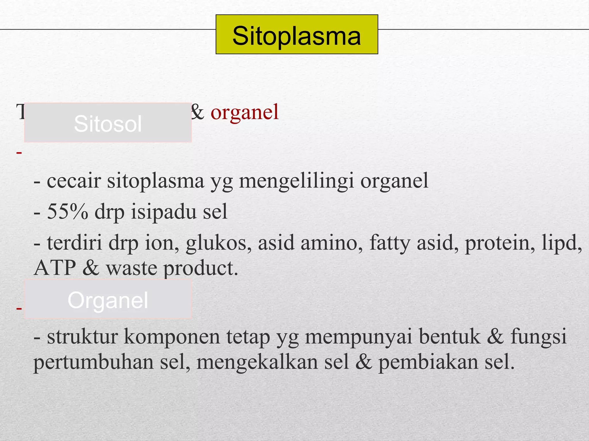 ASAS ANATOMI & FISIOLOGI - Peringkat Sel | PPT