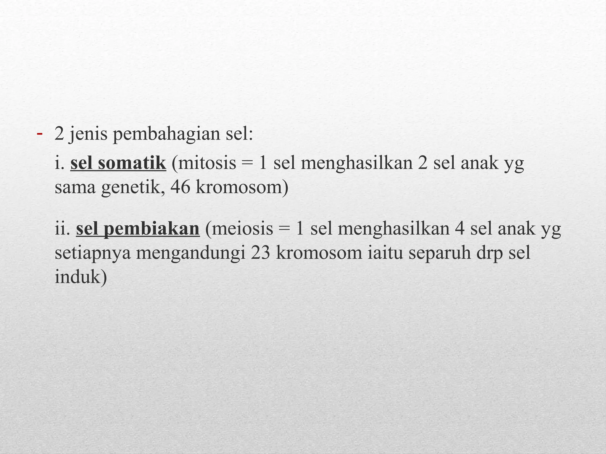 ASAS ANATOMI & FISIOLOGI - Peringkat Sel | PPT