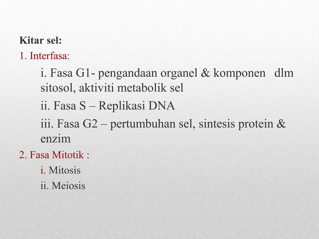 ASAS ANATOMI & FISIOLOGI - Peringkat Sel | PPT