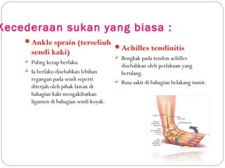 Asas kecederaan sukan | PPT