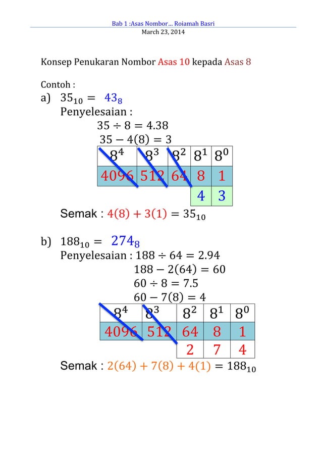Asas nombor… math tg5 | PDF