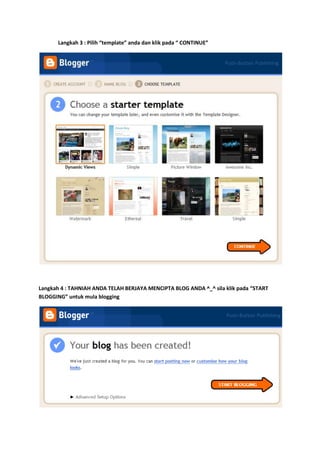 Asas pembinaan blog | PDF