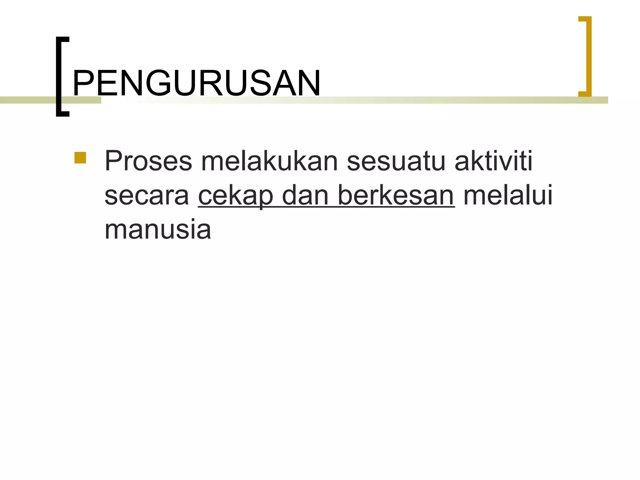 Asas pengurusan | PPT