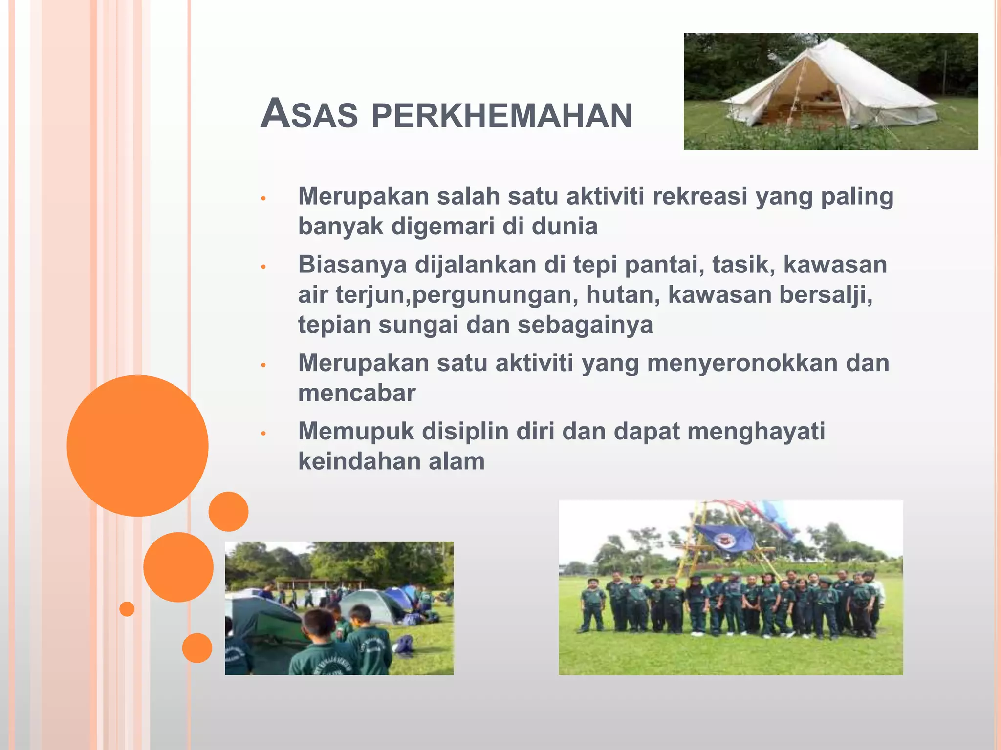 Asas perkhemahan | PPTX