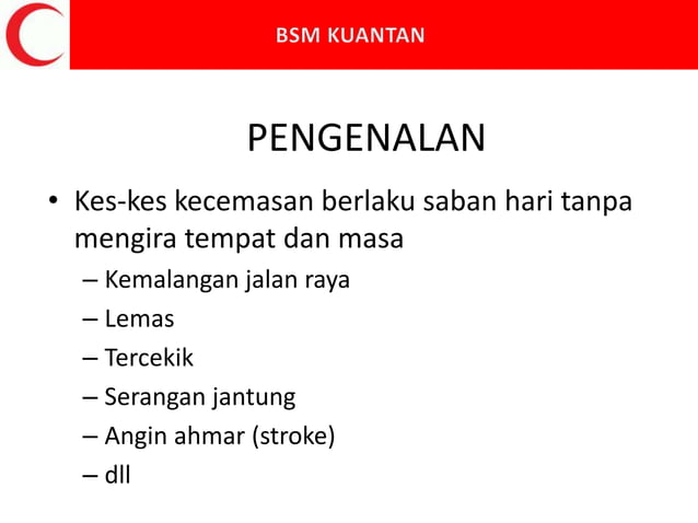 Asas pertolongan cemas | PPTX