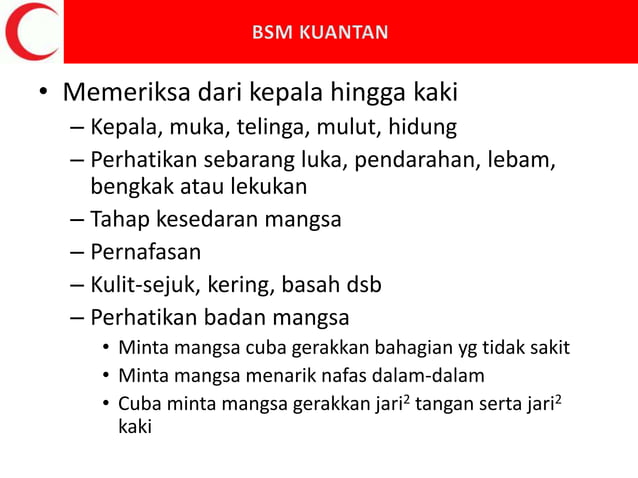 Asas pertolongan cemas | PPTX