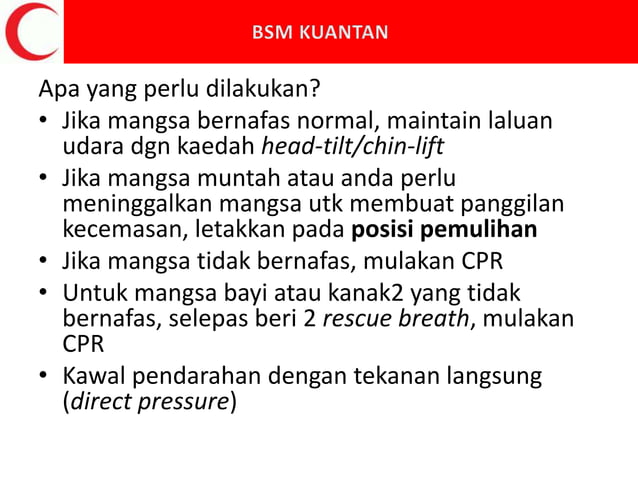 Asas pertolongan cemas | PPTX