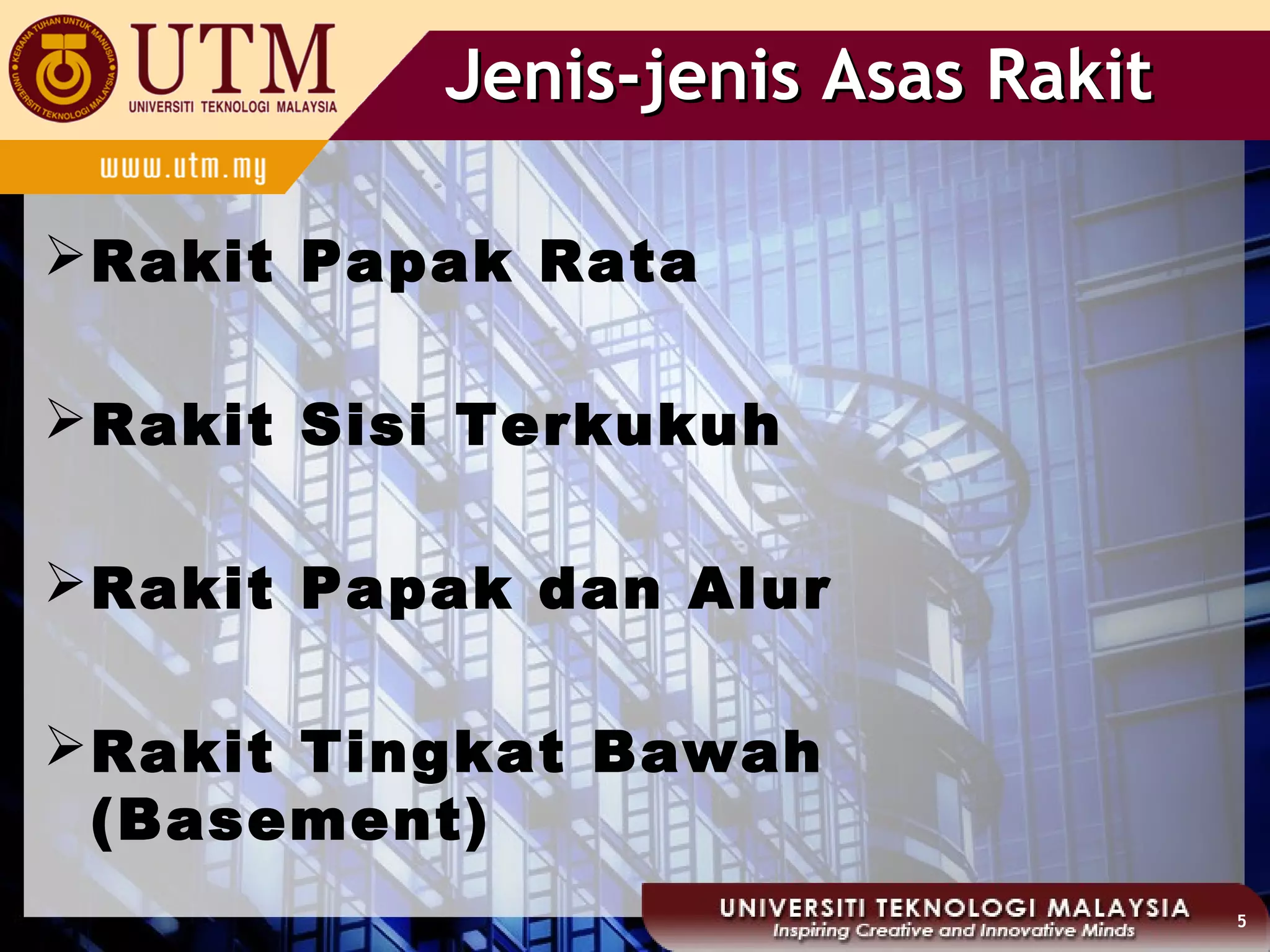 Asas Rakit dalam Pembinaan | PPT