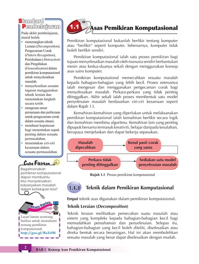 E-BOOK ASAS SAINS KOMPUTER TINGKATAN 1