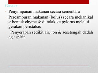 Asas sistem gastrousus | PPT