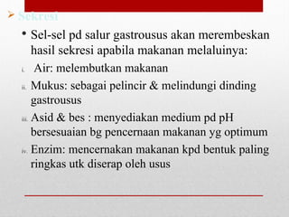 Asas sistem gastrousus | PPT
