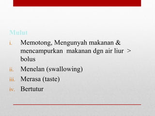 Asas sistem gastrousus | PPT