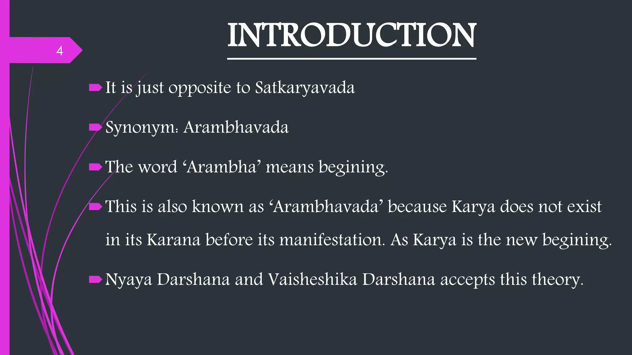ASATKARYA & ARAMBHAVADA | PDF