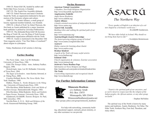 Asatru basics | PDF | National & Civic Holidays | Holidays