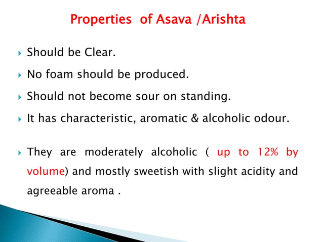 Asava arishta | PPT